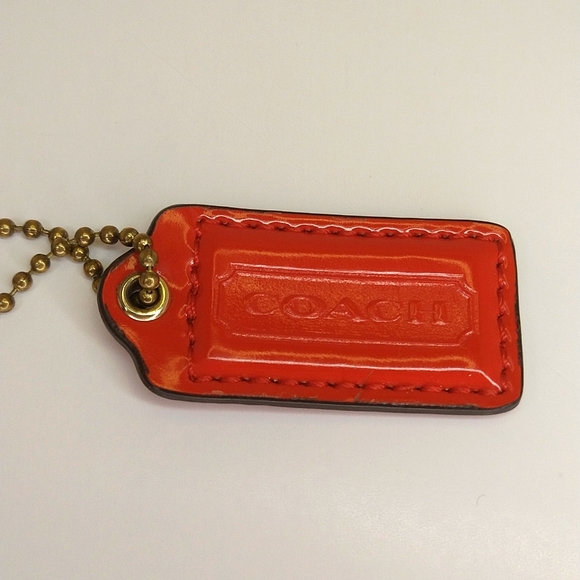 Coach | Bags | Coach Red Leather Hang Tag Fob Replacement | Poshmark